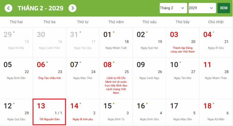 [Đếm ngược] Còn bao nhiêu ngày nữa đến TẾT Nguyên Đán 2026?
