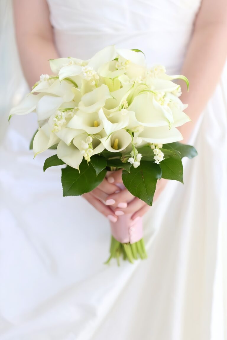 10 Mẫu hoa cưới Calla Lily (hoa cưới Rum trắng) đẹp, ý nghĩa