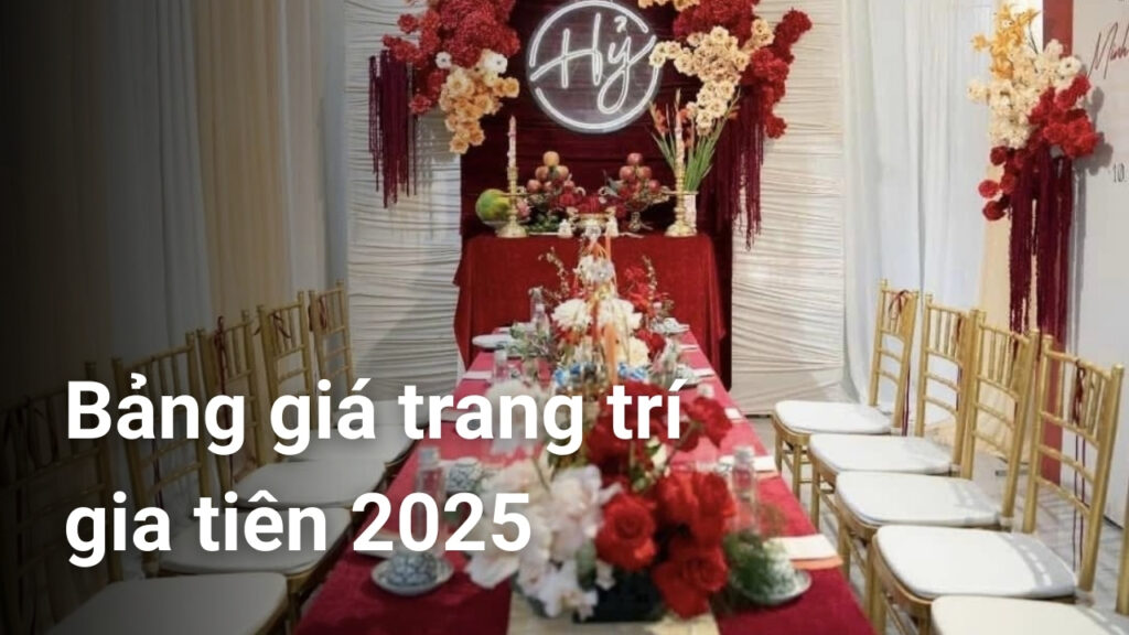 Trang trí gia tiên gồm những gì? Bảng giá trang trí gia tiên