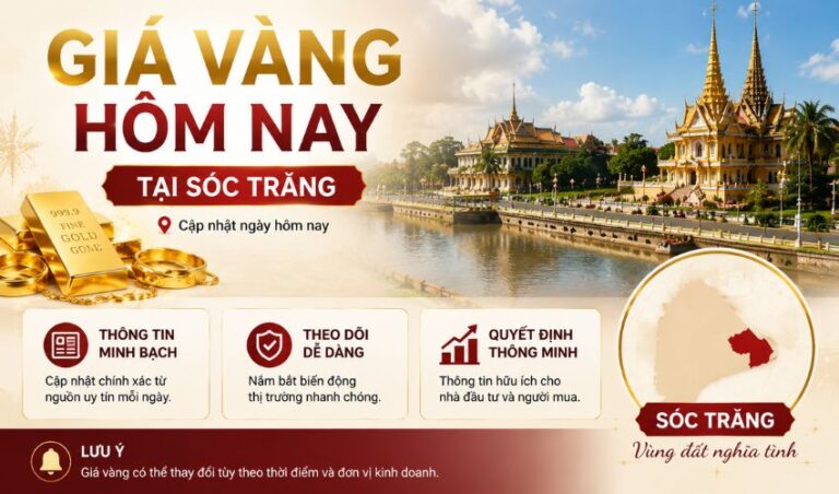 Tham khảo giá vàng hôm nay tại Sóc Trăng: Ngọc Lợi, Thanh Tâm